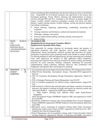 Cv of md zahidul islam 120316 | DOC