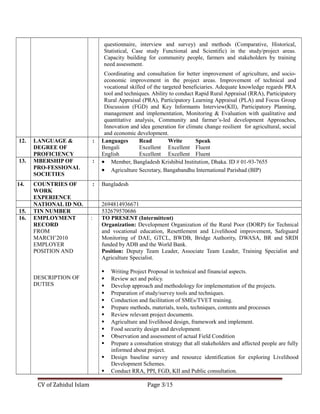 Cv of md zahidul islam(shamim) 030818 | PDF