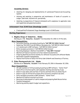 Cv of md zia uddin | PDF