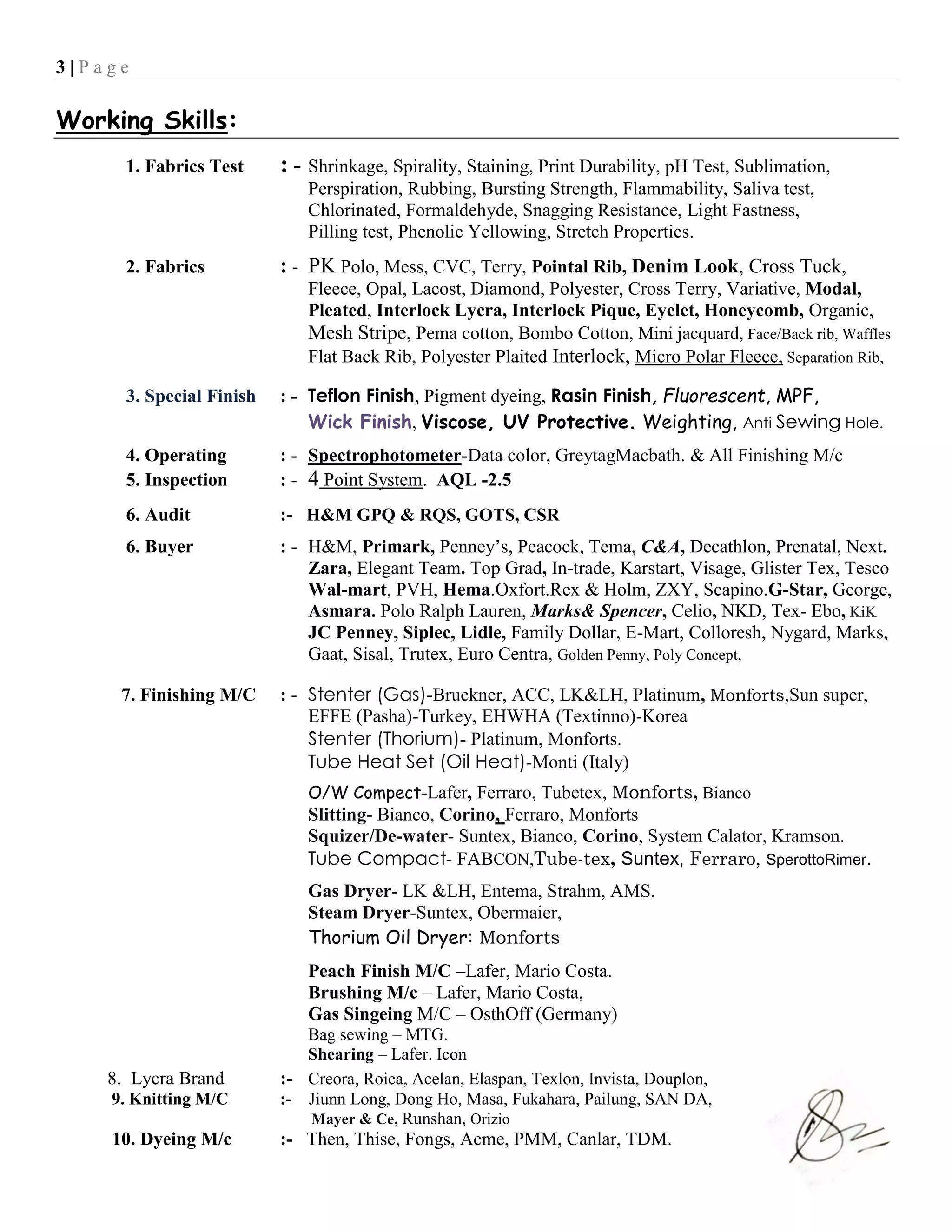 Cv of mizan agm qad | PDF