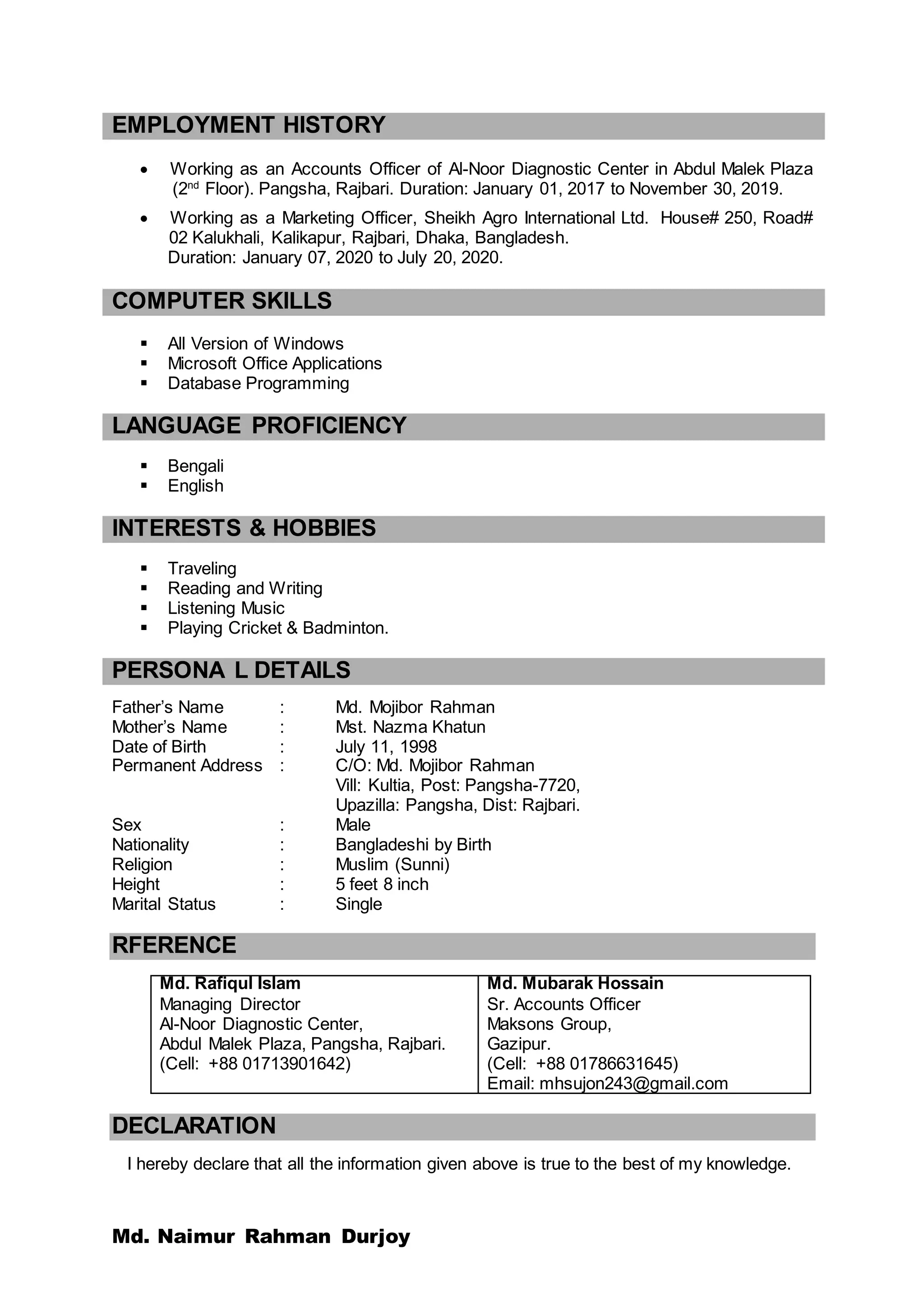 CV of Naimur Rahman Durjoy.doc