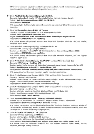 Cv of qaqc, inspection engineer, welding, painting & coating inspector ...