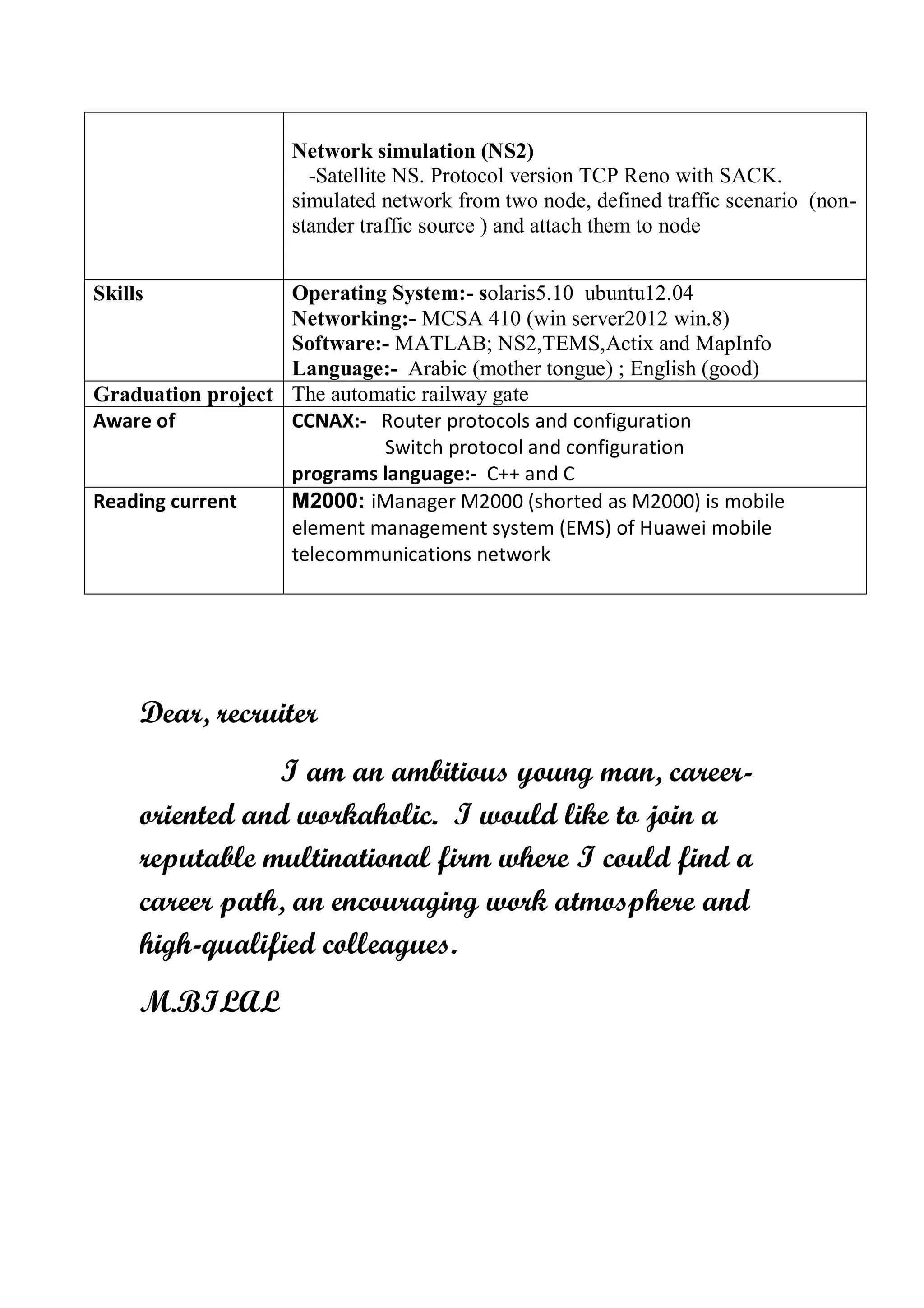 rf optimizer resume | PDF | Computer Networking | Computing