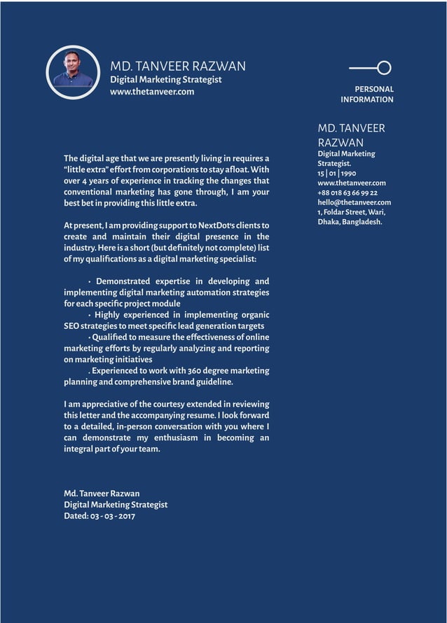 Cv of tanveer razwan | PDF