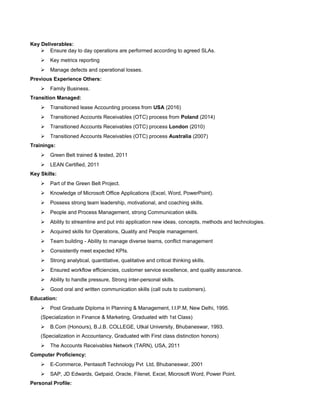 Assistant Manager Operations | PDF