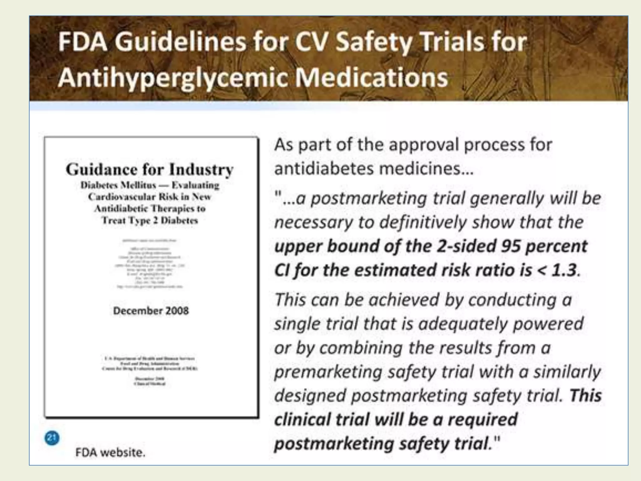 Cardiovascular safety of anti-diabetic drugs.Cardiovascular Outcome ...