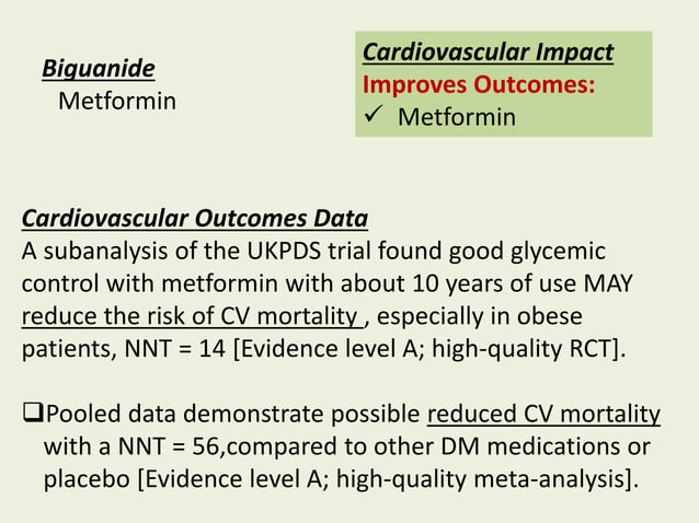 Cardiovascular safety of anti-diabetic drugs.Cardiovascular Outcome ...