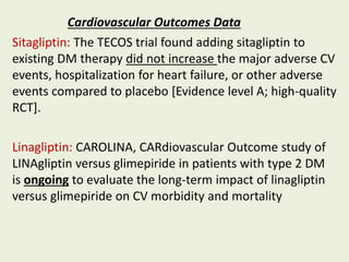 Cardiovascular safety of anti-diabetic drugs.Cardiovascular Outcome ...