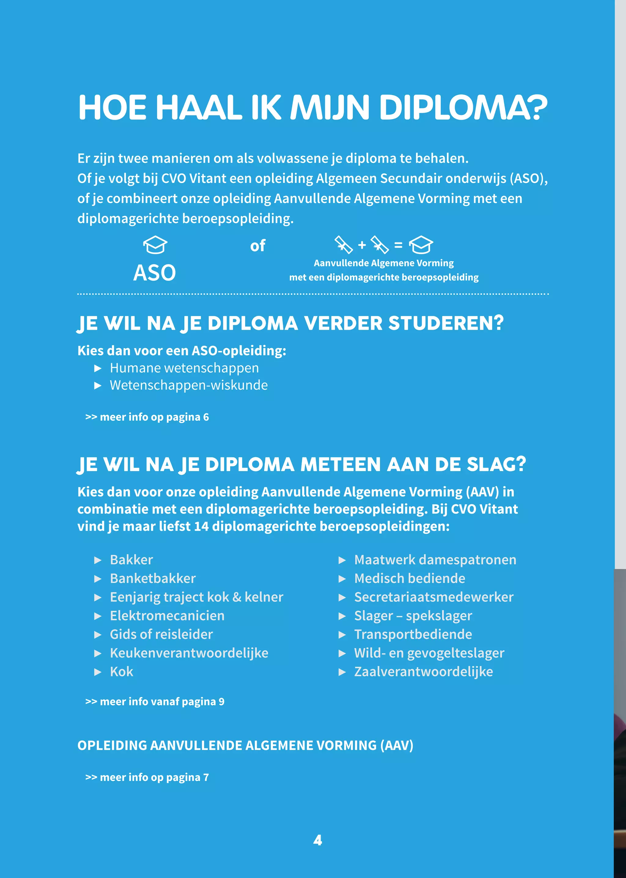 CVO Vitant: diplomagerichte opleidingen schooljaar 20-21 | PDF