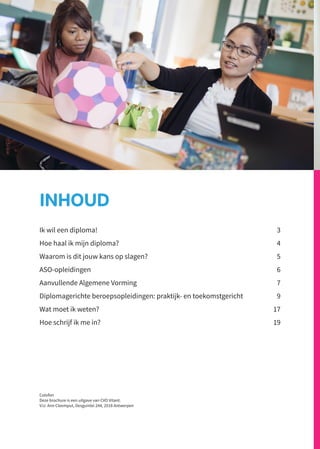 CVO Vitant: diplomagerichte opleidingen schooljaar 20-21 | PDF