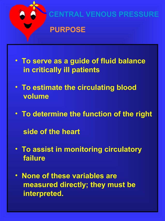 Cvp | PPT | Heart and Cardiovascular Diseases | Diseases and Conditions