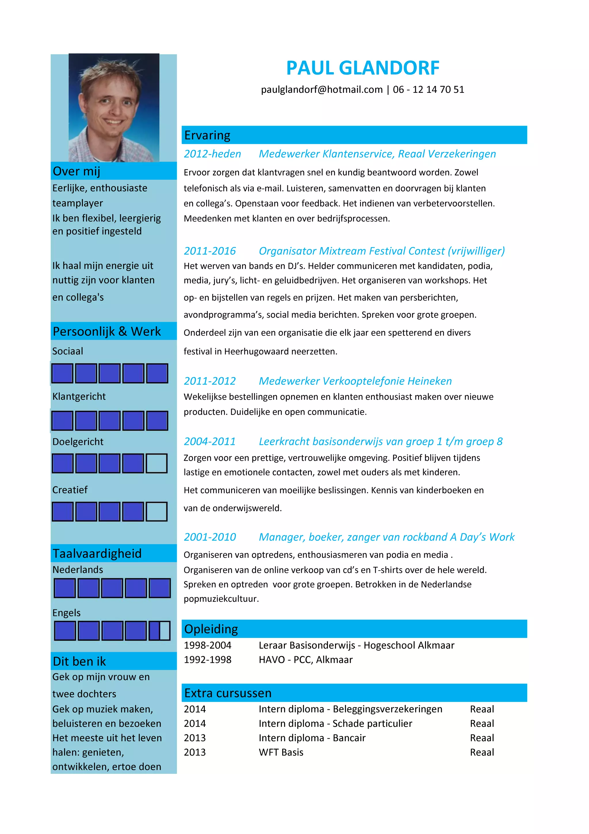 CV Paul Glandorf | PDF