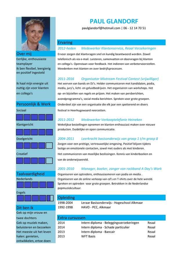 CV Paul Glandorf | PDF