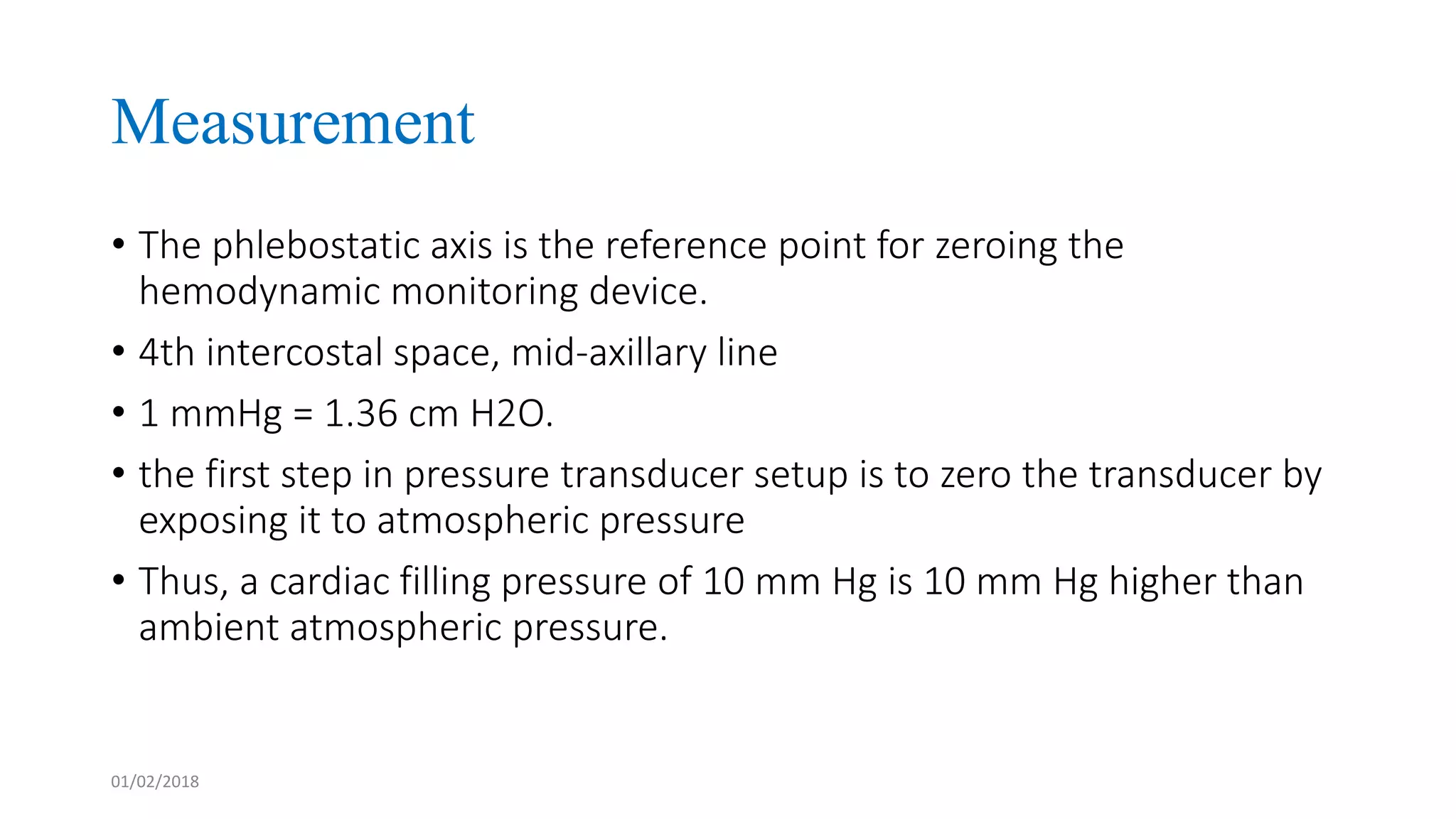 CENTRAL VENOUS PRESSURE MONITORING- IACTACON 2018 | PPTX