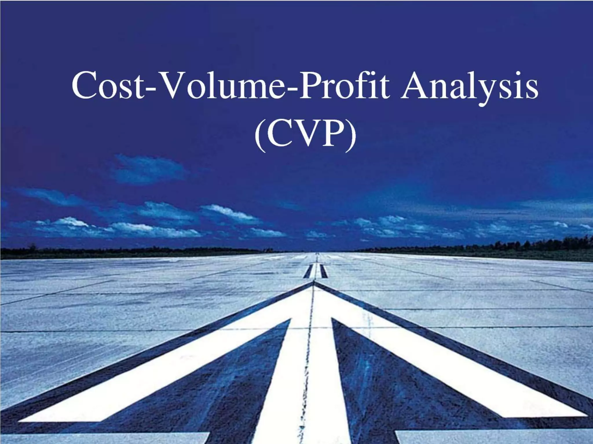 CVP Analysis | PPTX