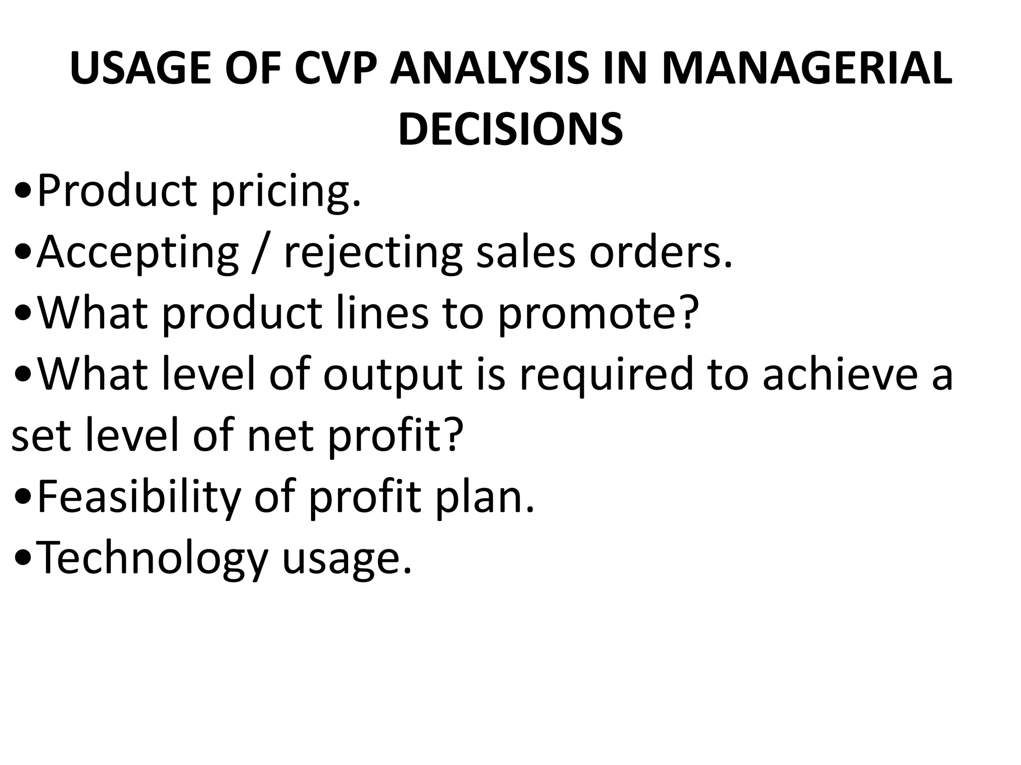 CVP Analysis | PPTX