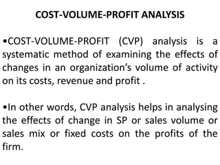 CVP Analysis | PPTX