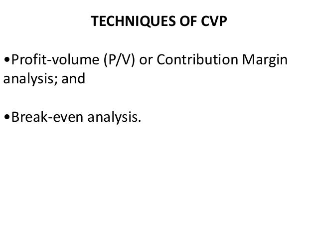 CVP Analysis