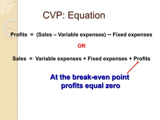 Cvp chae (presentation)-1 | PPTX | Business Accounting & Finance | Business