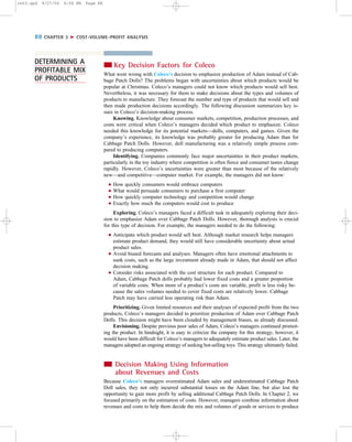 Cvp analysis- indranil | PDF