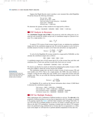Cvp analysis- indranil | PDF