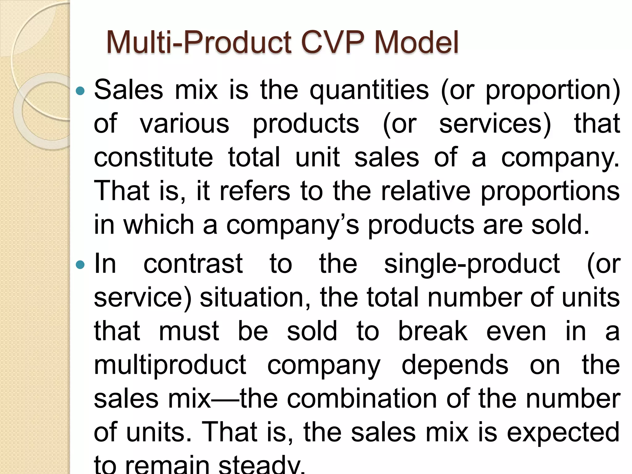 COST-VOLUME-PROFIT (CVP) ANALYSIS | PPTX