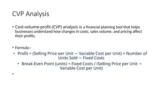 CVP Analysis and Break-Even Point AKSHAY.pptx