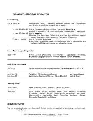 Cv paolo pozzi eng | PDF
