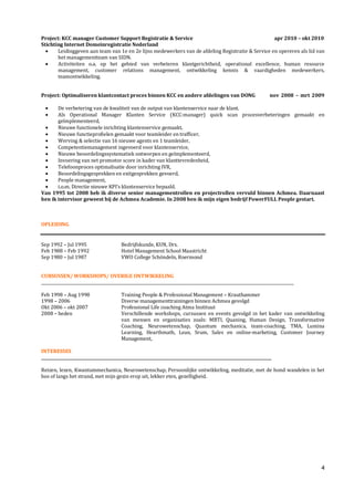 CV Pascale Roubroeks | PDF