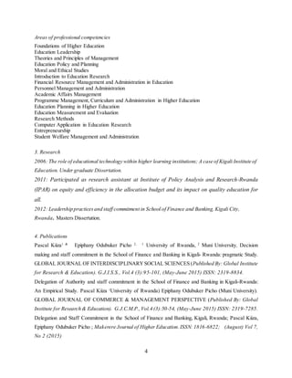 Cv pascal kiiza | PDF