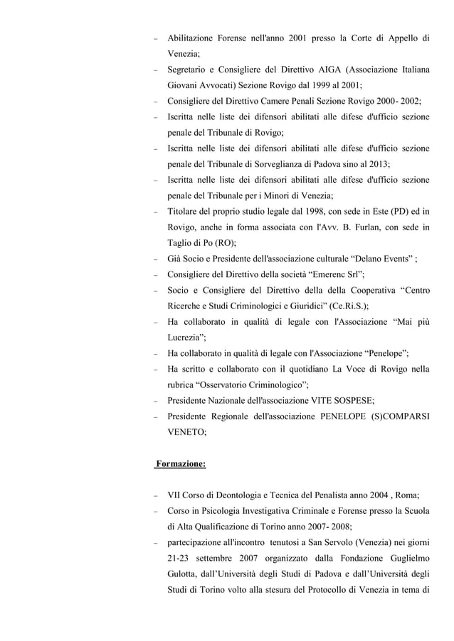 Cv patrizia trapella aggiornato 15 marzo 2015 2 | PDF