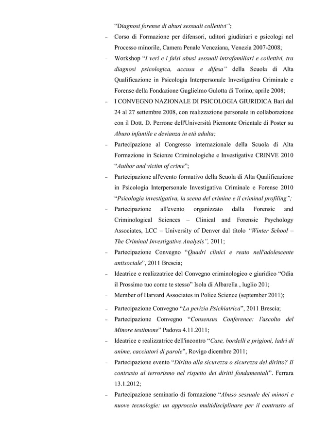 Cv patrizia trapella aggiornato 15 marzo 2015 2 | PDF