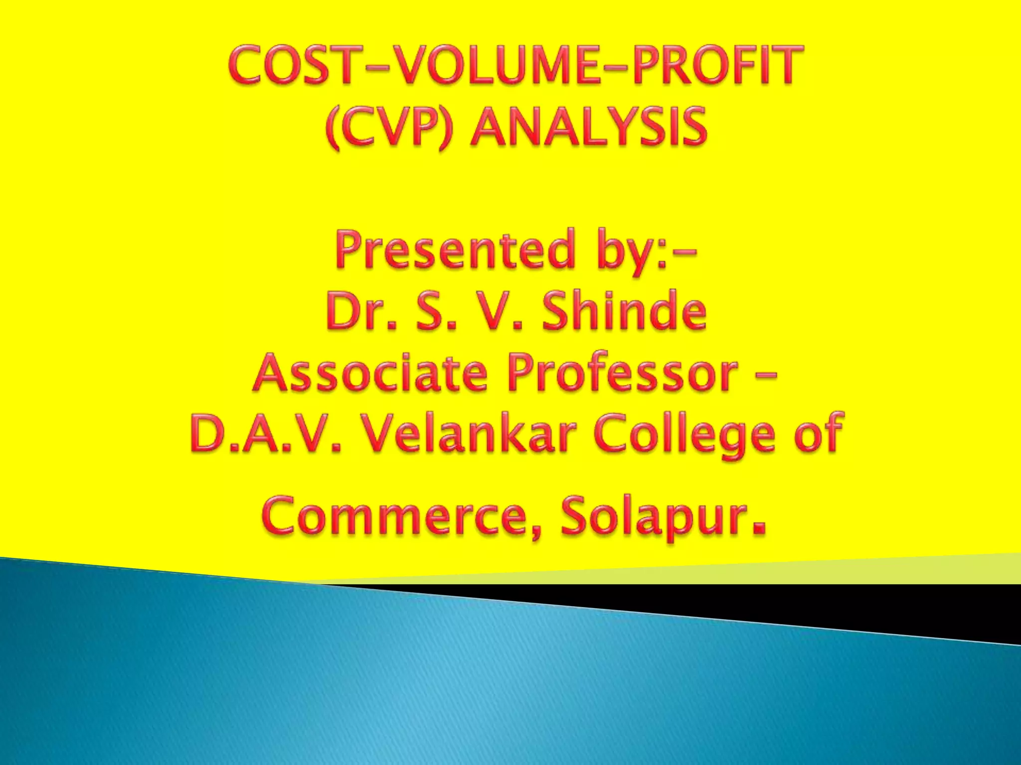 Cvp,+bep,+p+v+ratio | PPT
