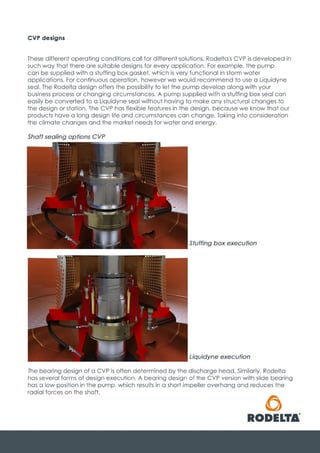 Concrete Volute Pump (CVP) brochure Rodelta | PDF