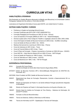 CV Pedro Varandas | DOCX