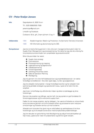 Cv Peter KrøIjer Jensen Dk Feb 2012 | PDF