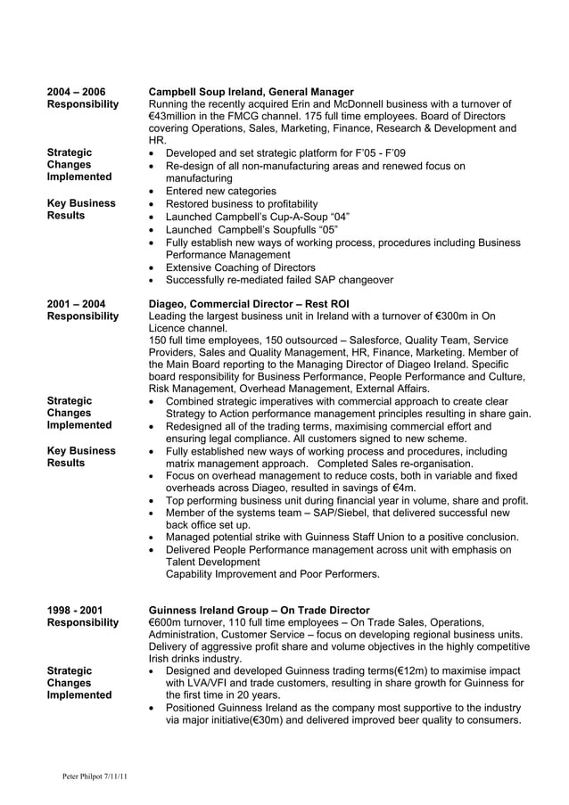 Cv Peter Philpot Nov 11 | PDF