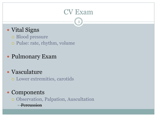 Cv physical exam - Gabriel | PPT