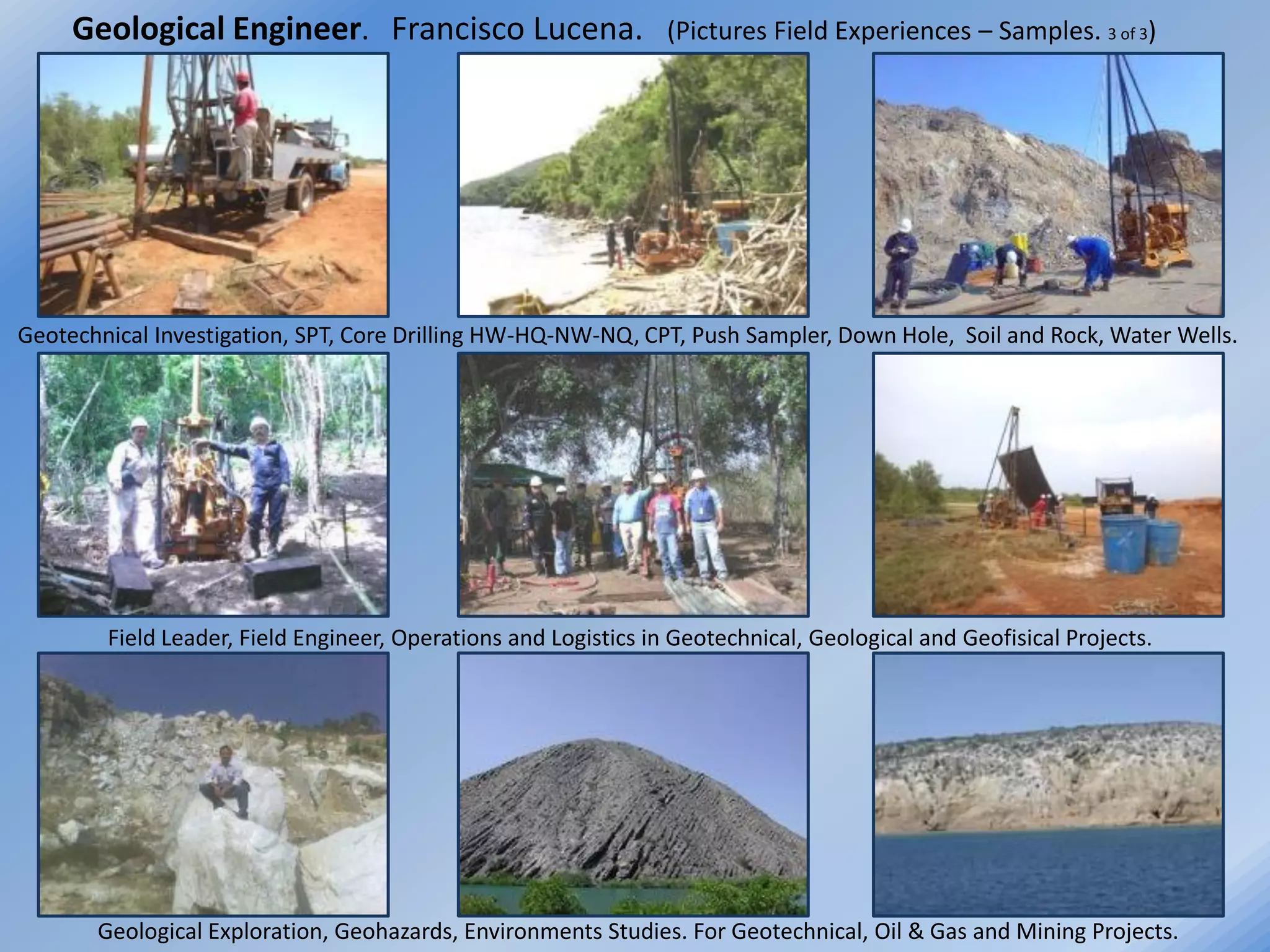 Cv pictures Geological Engineer_francisco lucena | PDF
