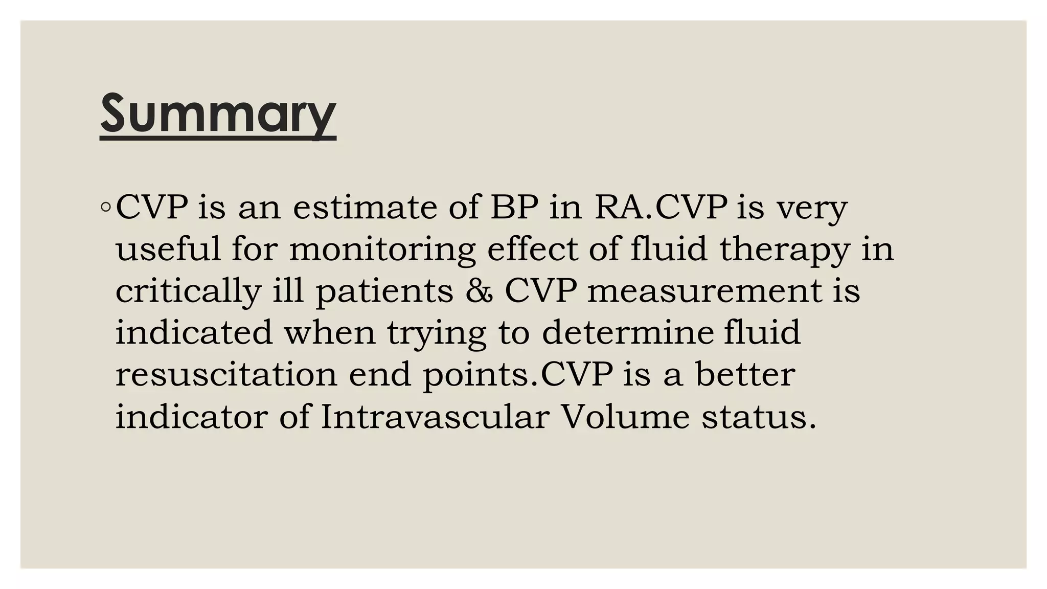 cvp monitoring | PDF