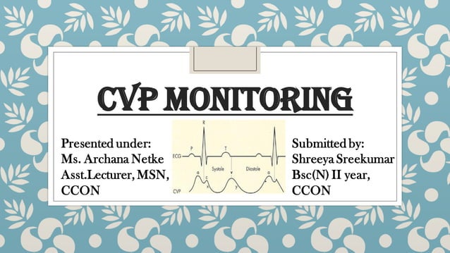 cvp monitoring | PDF