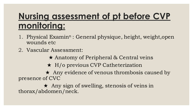 cvp monitoring | PDF