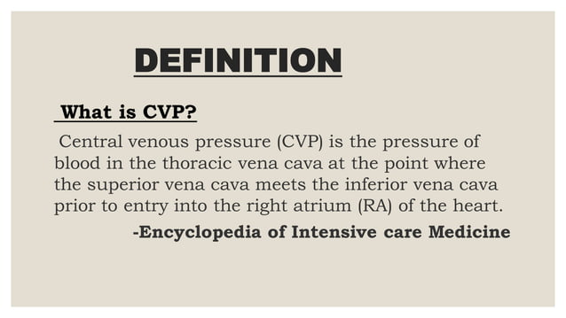 cvp monitoring | PDF