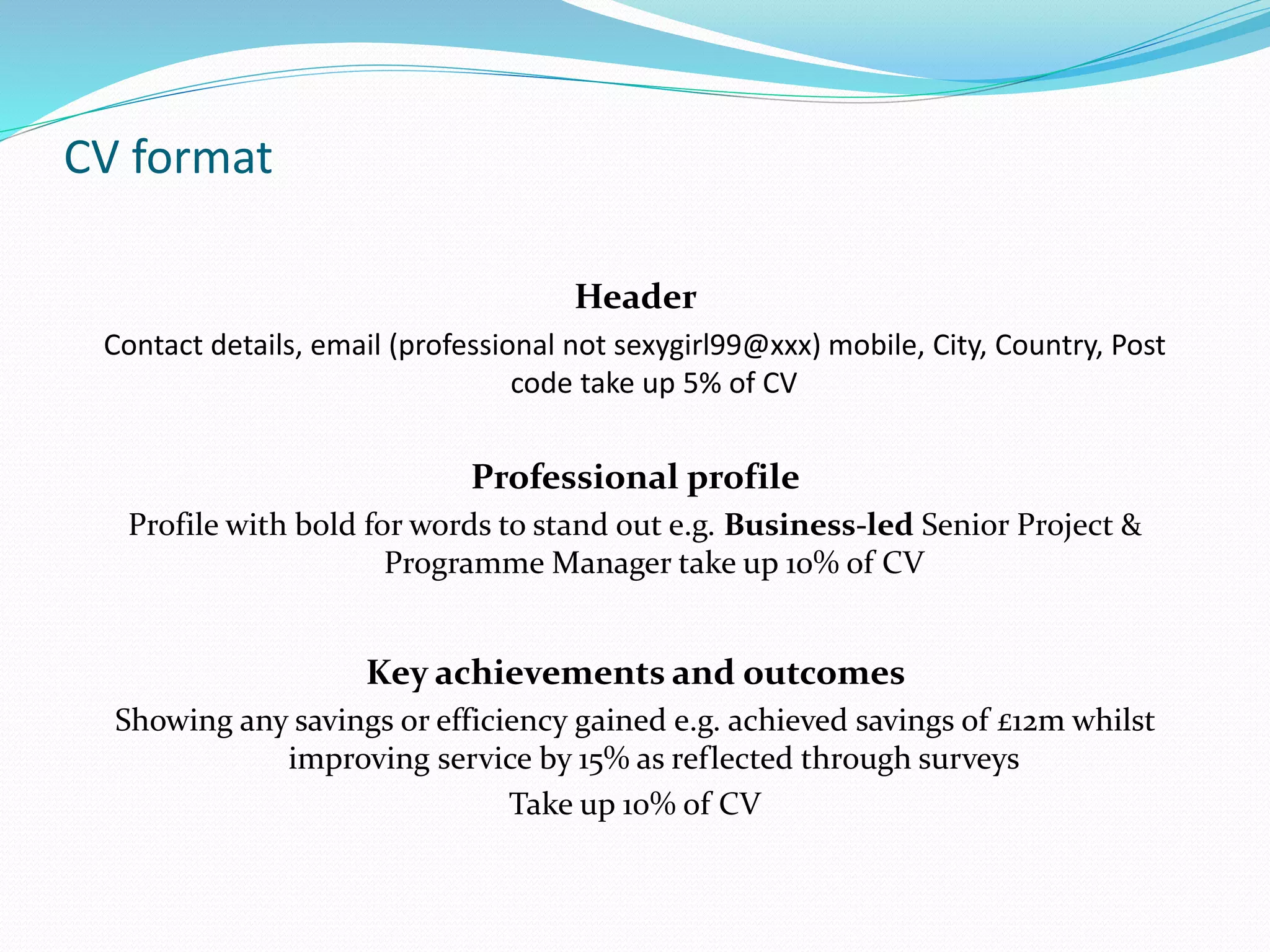 Cv pointers | PPT