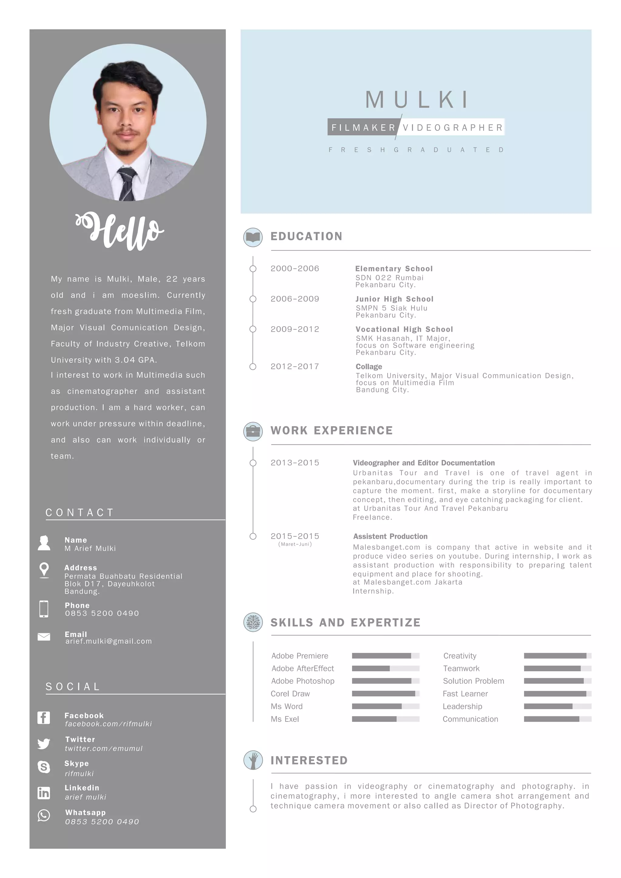 CV & Portofolio | PDF