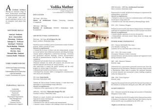 CV & portfolio Vedika Mathur | PDF