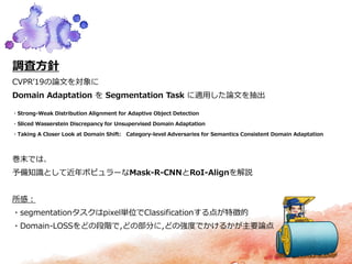 CVPR2019 survey Domain Adaptation on Semantic Segmentation | PDF