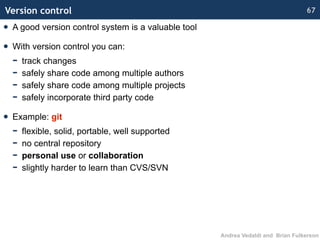 Cvpr2010 open source vision software, intro and training part ii - using git to track third ...