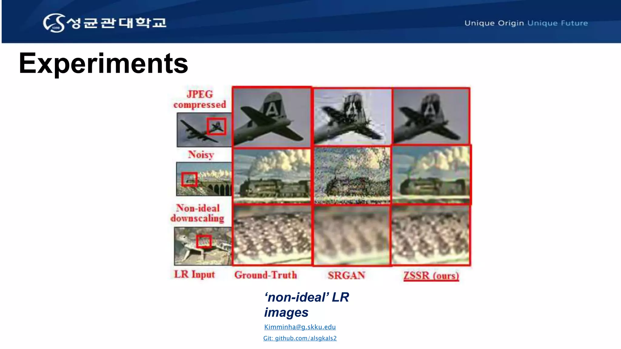 “zero-shot” super-resolution using deep internal learning [CVPR2018] | PPT