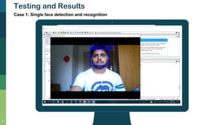 Computer Vision - Real Time Face Recognition using Open CV and Python | PPTX